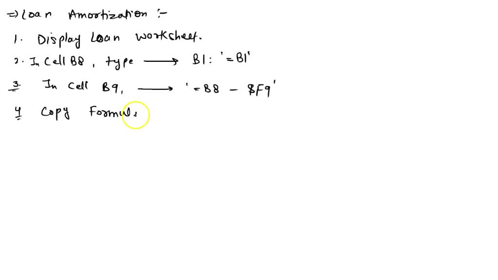 SOLVED: 16. You are ready to start completing the loan amortization ...