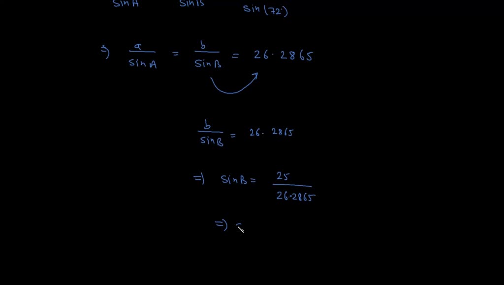 SOLVED: Texts: Solve the triangle using the Law of Sines. (Assume c ... SOLVED: Texts: Solve the triangle using the Law of Sines. (Assume c ...