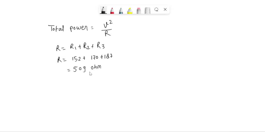 SOLVED: Consider the circuit below: From left to right; R1 - 152 ohms ...