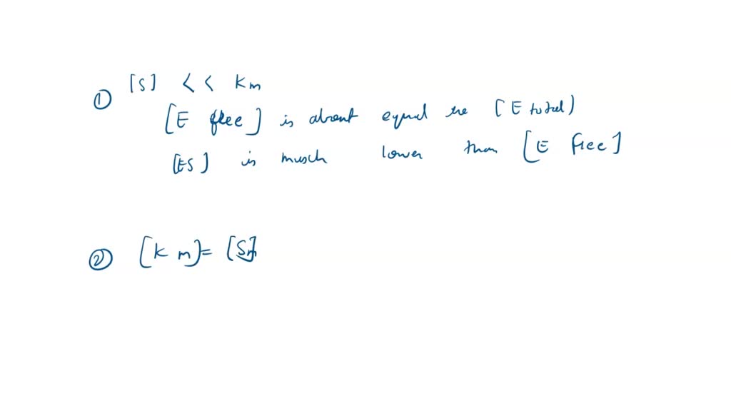 SOLVED: The Michaelis-Menten equation models the hyperbolic ...