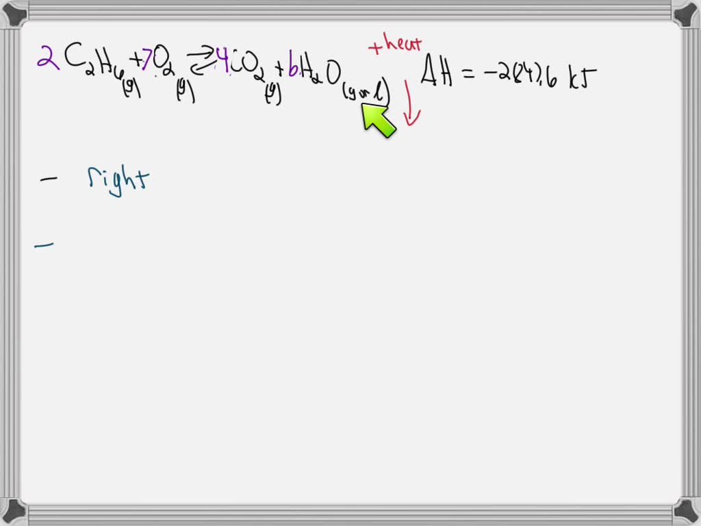 SOLVED: Consider the system described by the following reaction: C2H6 ...