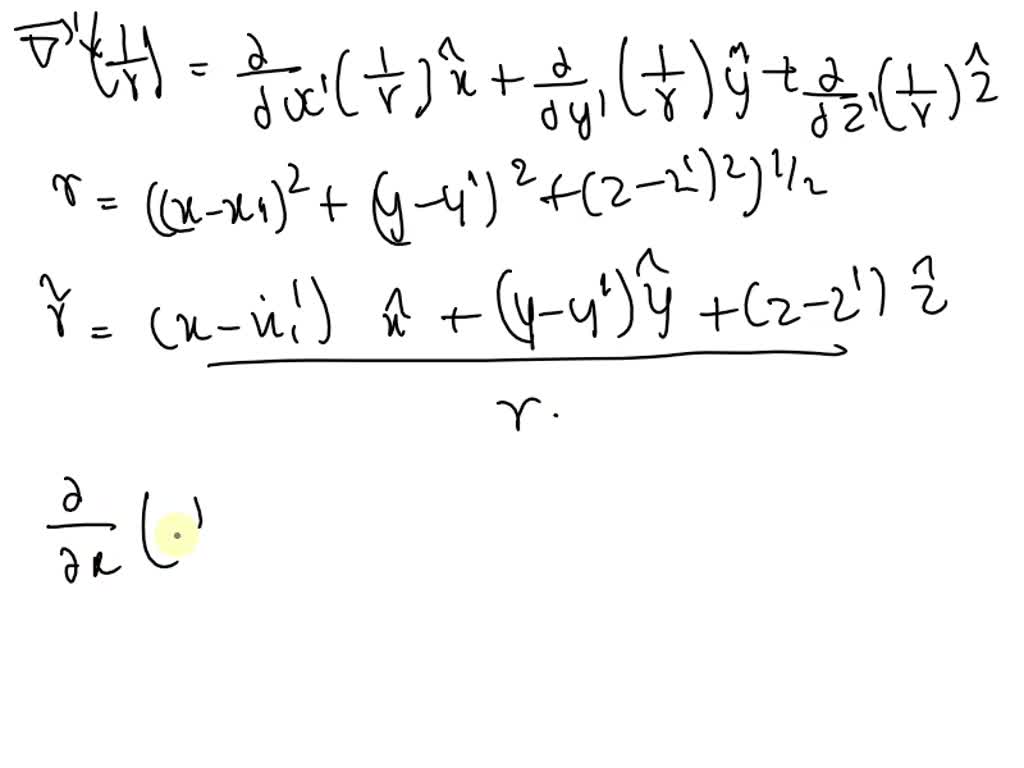 SOLVED: The vector r is directed from P0 (x0, y0, z0) to P(x, y, z). If the point P is fixed and ...