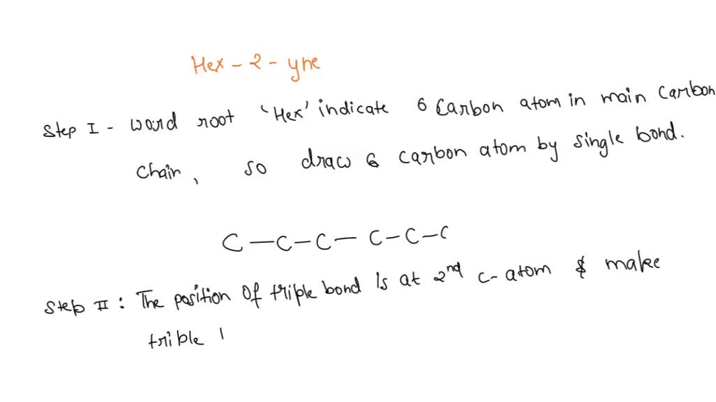 SOLVED: Draw an acceptable structure for 2-hexyne: