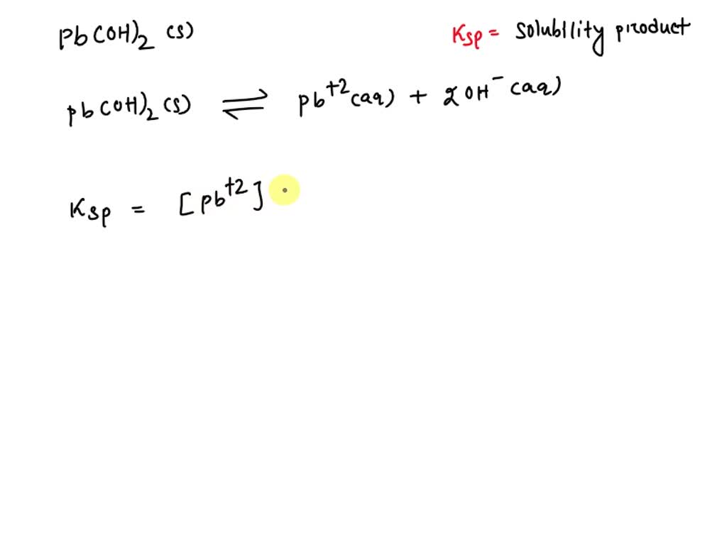 SOLVED: Calculate the solubility product constant for A (OH)з. Its ...