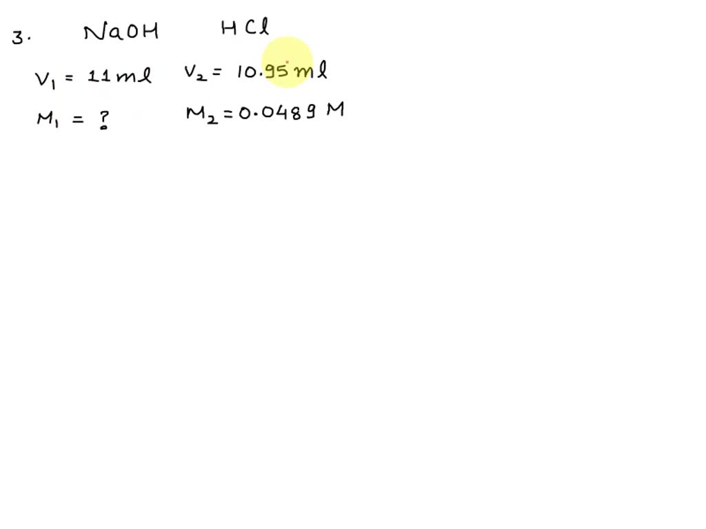 SOLVED: Part A Calculate the concentration (in M ) of the unknown NaOH solution in the first ...