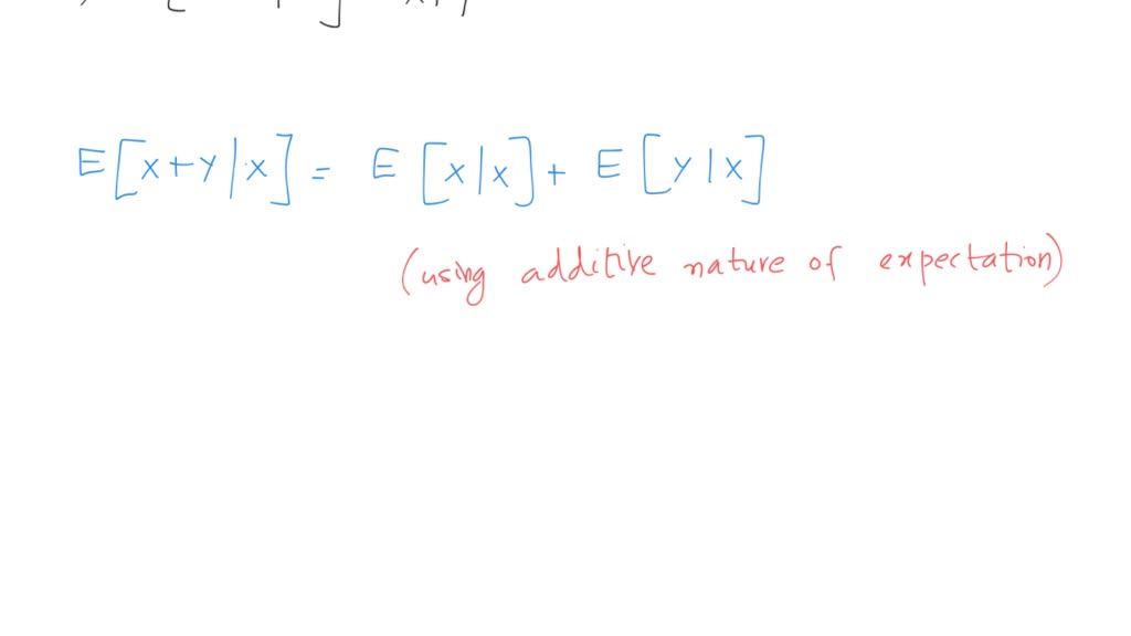 Solved Exercise Conditional Expectation Point Possible Graded Let X