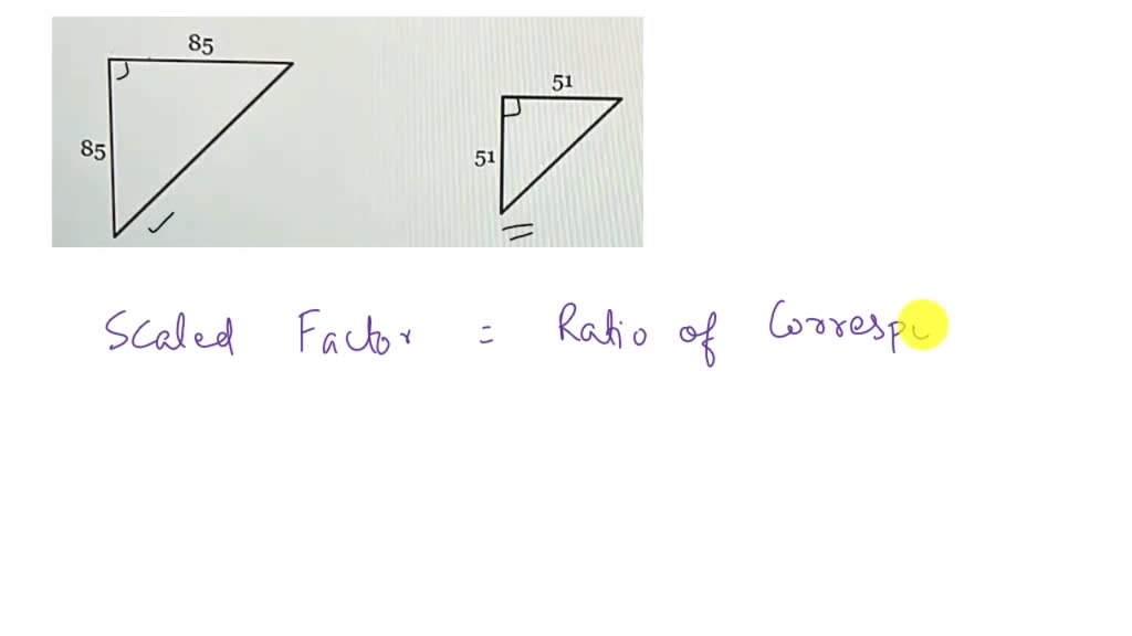 SOLVED: The right triangle on the right is a scaled copy ofthe right ...