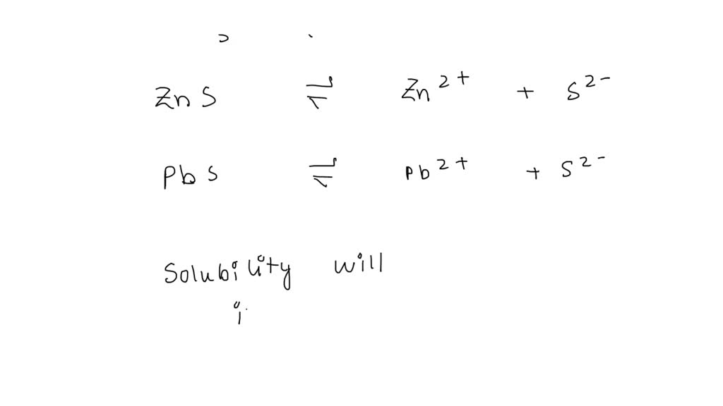 SOLVED: Which of the following slightly soluble compounds has a ...