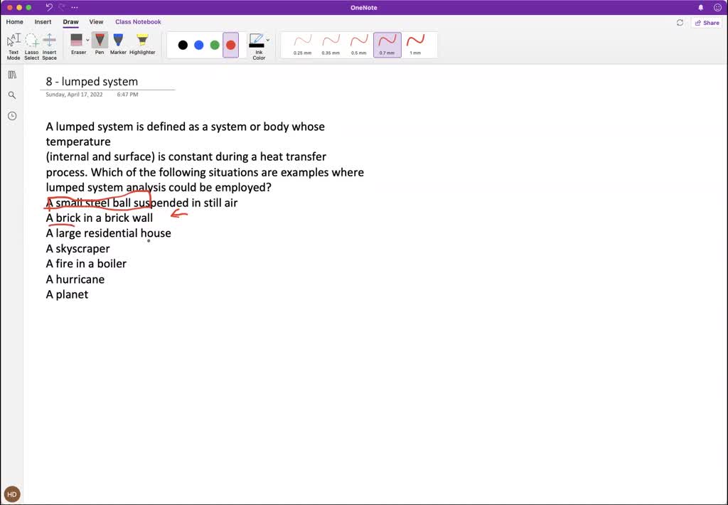 SOLVED: a) What is lumped system analysis? When is it? applicable? b ...