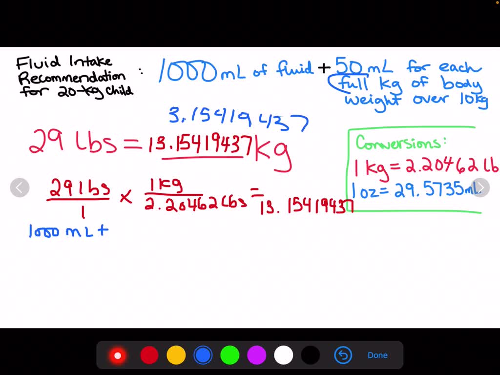 SOLVED: The standard guidelines for fluid intake recommend that 10-20 ...