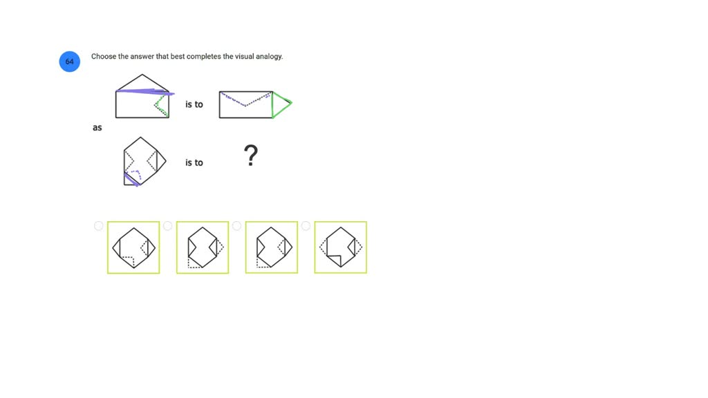 SOLVED: Choose the answer that best completes the visual analogy. 64 is ...