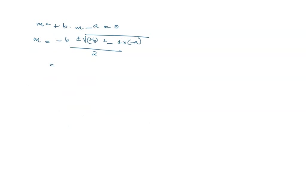 Solved Solve The Vector Differential Equation D²r Dt² B Dr Dt A Where A Is A