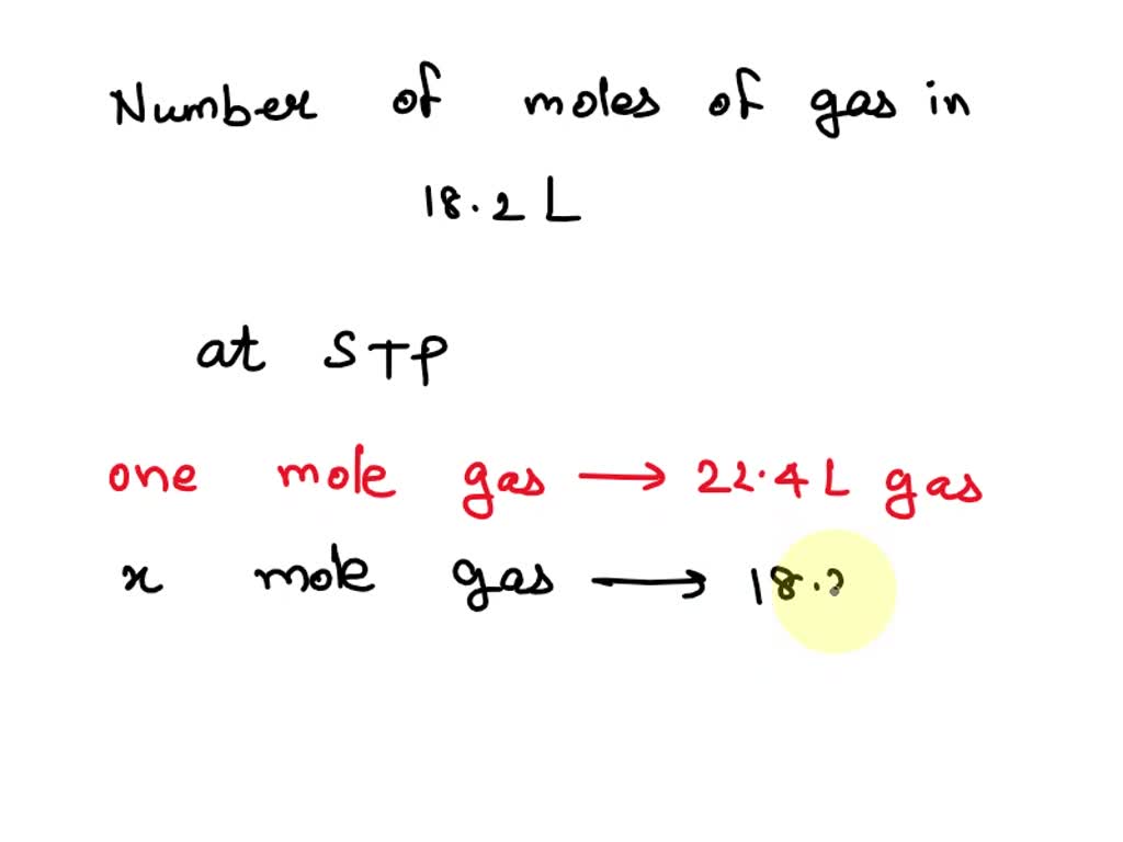 SOLVED: I really need help with this! A sample of gas is held at 273.15 K and 1 atm. Remembering ...