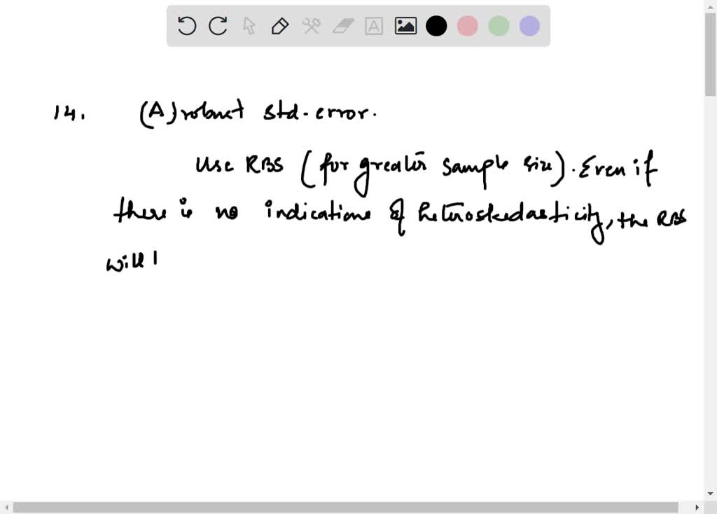 SOLVED: If you wish to estimate a multiple regression model with a ...