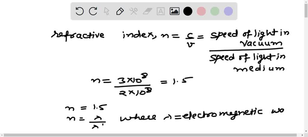 SOLVED: A ray of 500 nm light goes from air to glass. What is the ...