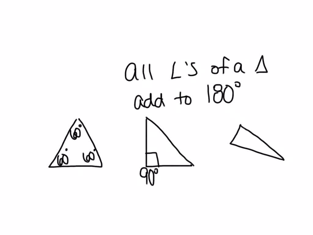 SOLVED: Create a random triangle, Î”ABC. Measure and record its angles ...