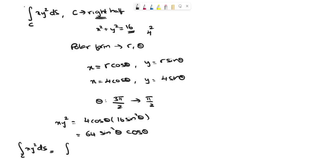 SOLVED:Evaluate the line integral, where C is the given curve: (Round ...