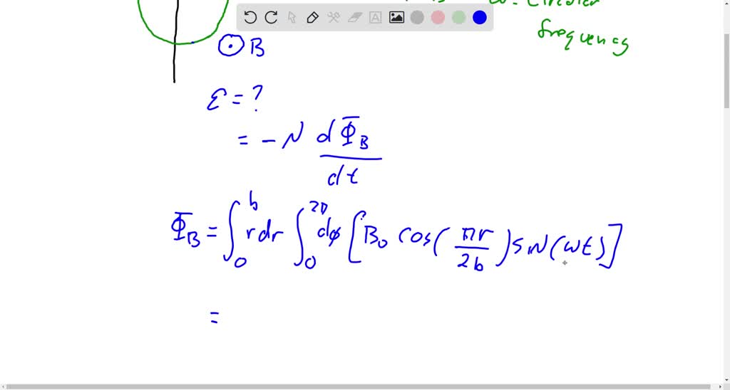 SOLVED: A conducting wire having 'N' turns of a loop lies in the XY plane with its center at the ...