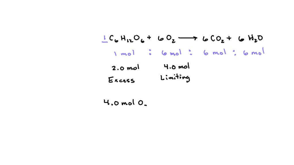 SOLVED: Glucose reacts with oxygen according to the reaction: C6H12O6 ...