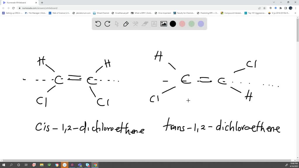 SOLVED: Explain why cis-1,2-dichloroethene has a large dipole moment ...