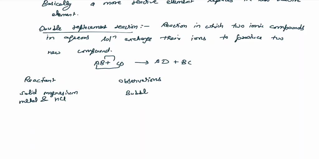 SOLVED: A2. Reaction of Copper and Magnesium Metals with Concentrated ...