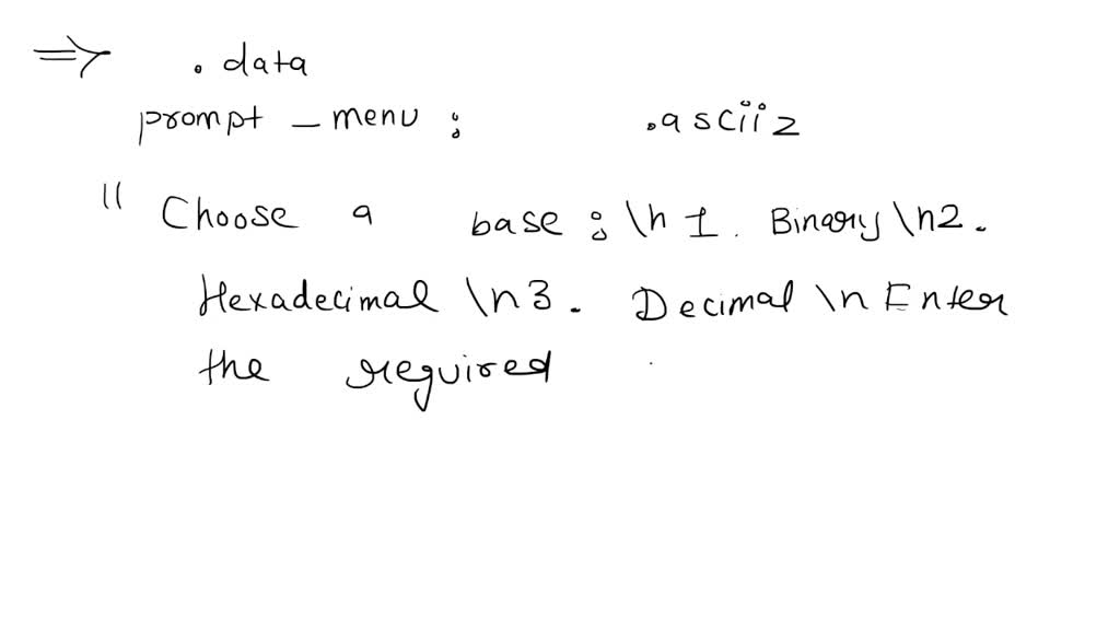 Solved Write An Assembly Language Mips Program Which Allows The User To Select From Menu 1