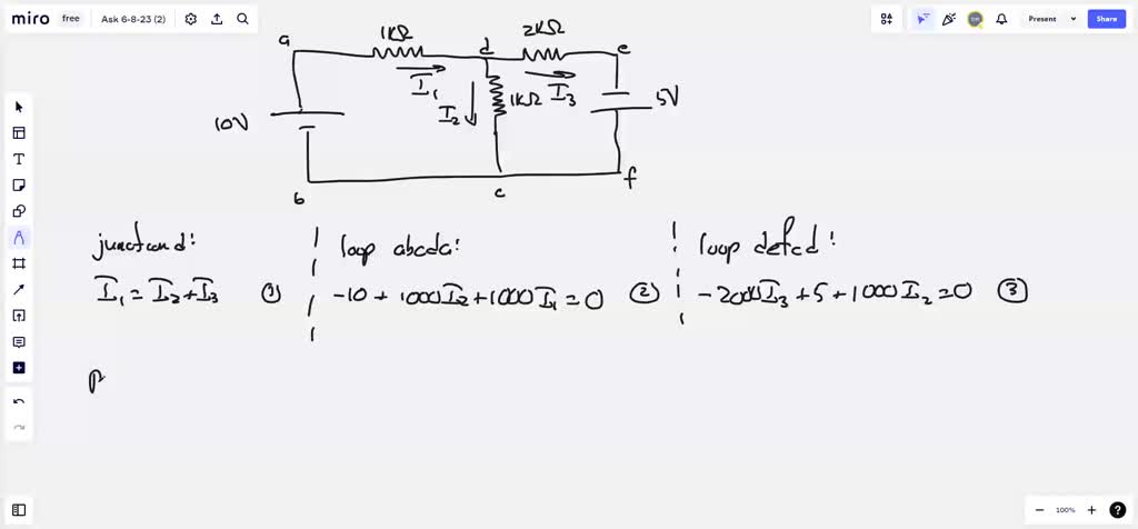 SOLVED: Q3. What are the direction and magnitude of currents passing through each resistor for ...