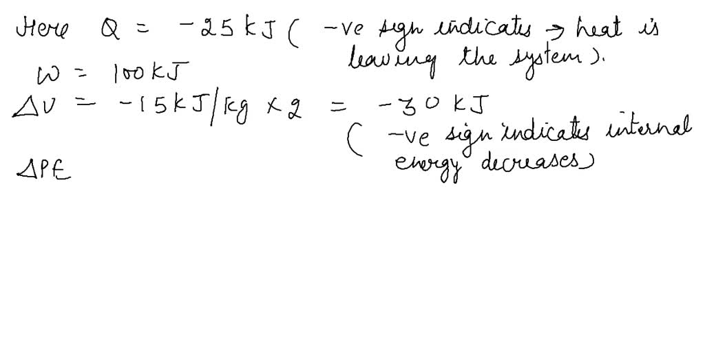 SOLVED: A closed system of mass 2 kg undergoes a process in which there is heat transfer of 25 ...