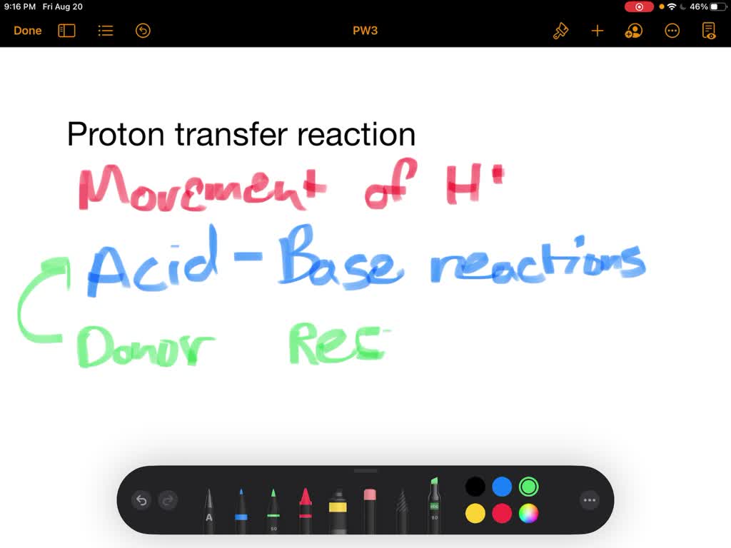 SOLVED: Draw the acid-base reaction between the following acids and ...