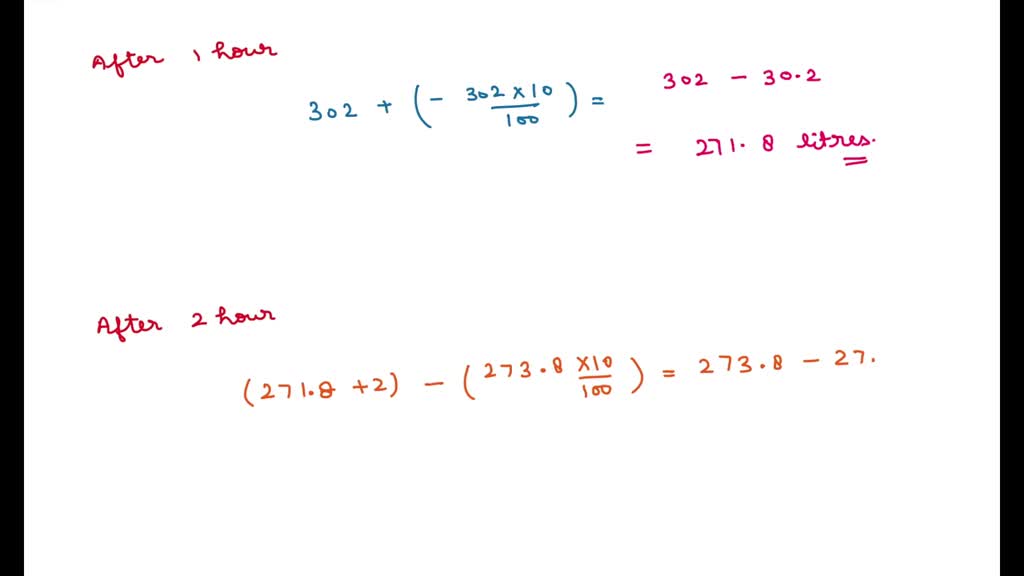 SOLVED: In a mixing vat there are initially 100 litres of volatile ...