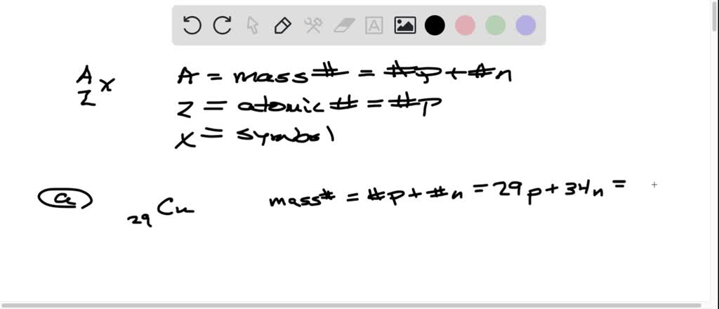 SOLVED: Write isotopic symbols in the form AZ X for each isotope. a ...