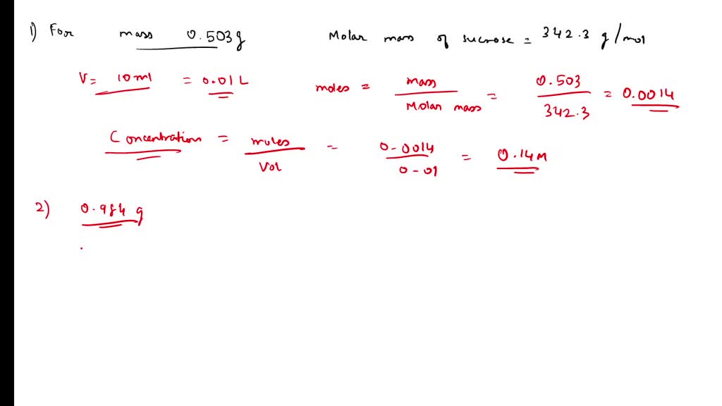 SOLVED: 'Four standard sucrose solutions (10 mL each) are made by ... SOLVED: 'Four standard sucrose solutions (10 mL each) are made by ...