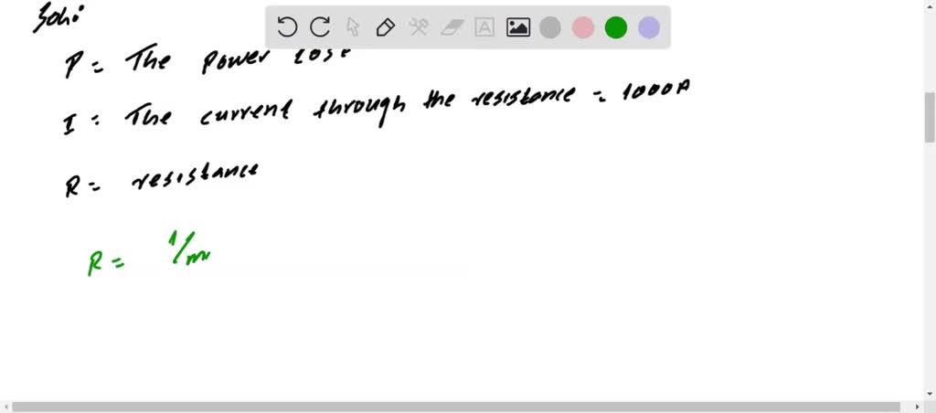 SOLVED: The power loss in a transmission line due to charging current ...