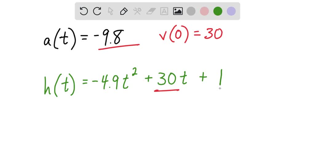 SOLVED: A water balloon is launched vertically in the air from a height ...