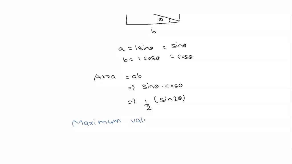 SOLVED: Show that the problem of finding the rectangle of maximum area ...