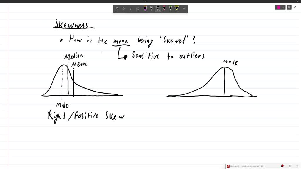 SOLVED: Explain how you would identify the skewness in each ...