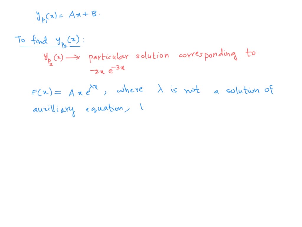 SOLVED: In Problems 21 through 30, set up the appropriate form of a ...