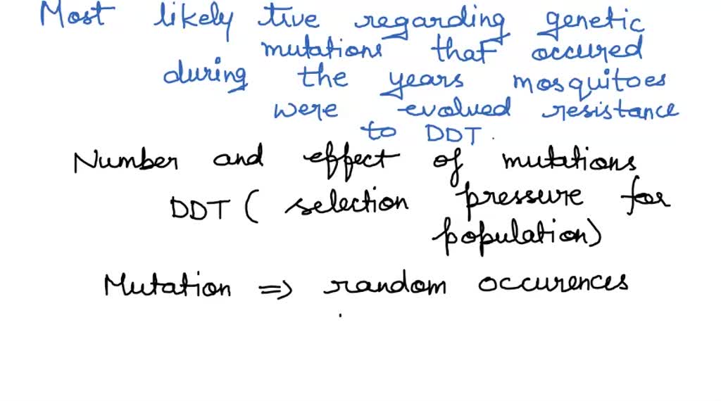 SOLVED: A common approach for preventing malaria is killing the mosquitoes that spread the ...