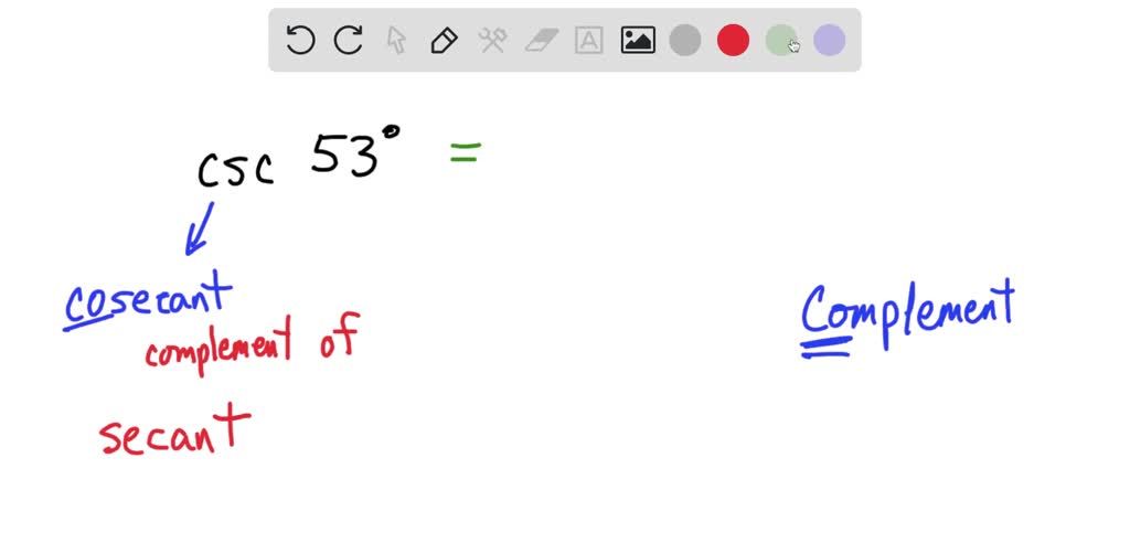 Solved Write The Function Value In Terms Of The Cofunction Of A