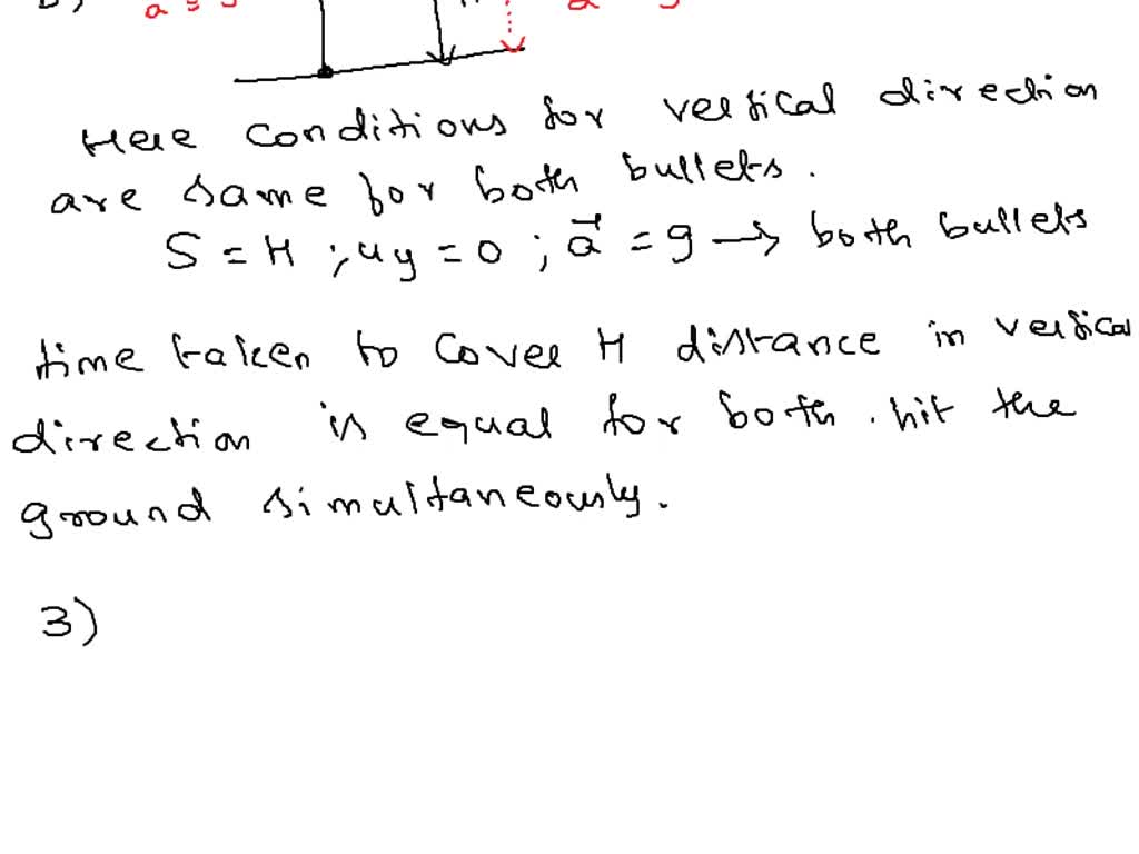 SOLVED: A projectile moves in a parabolic path (up and down like ...