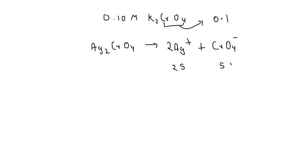 SOLVED: The solubility product of sparingly soluble salt Ag2CrO4 is 4 × ...