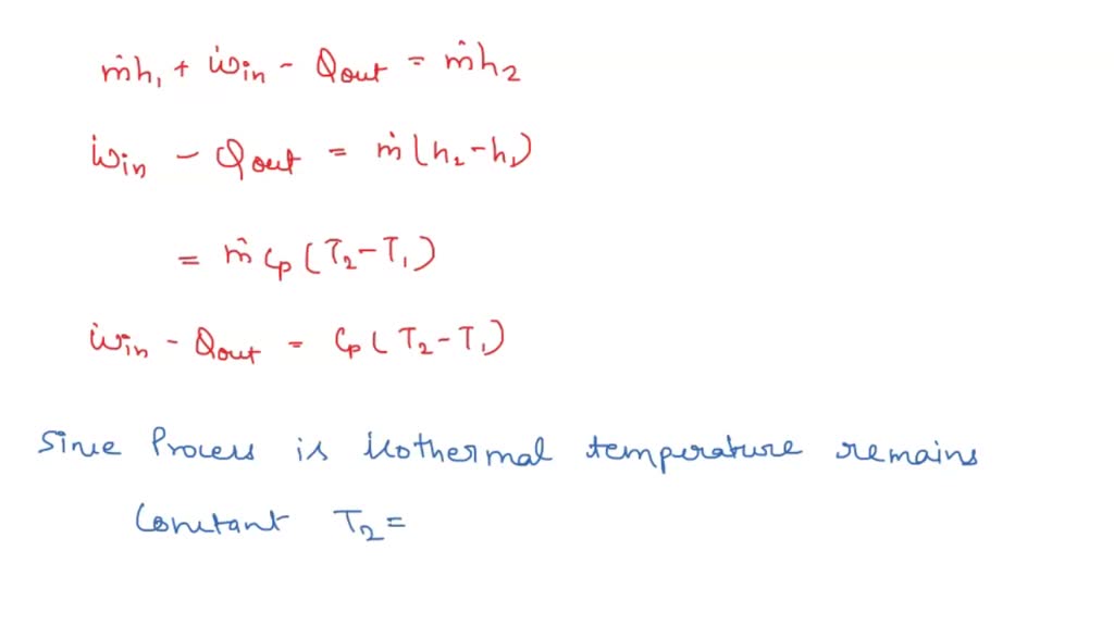 SOLVED: Carbon dioxide is compressed in a reversible, isothermal ...