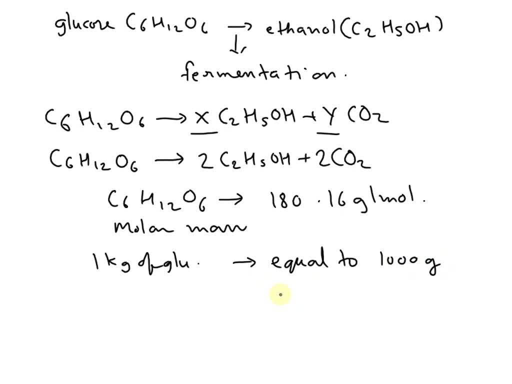 SOLVED: Reaction? Prelab work: and carbon dioxide an enzyme-catalyzed pyruvate to ethanol. Is ...