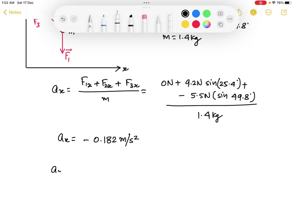 Solved An Object Is Acted On By Three Forces F1 Fz And F3 These Are