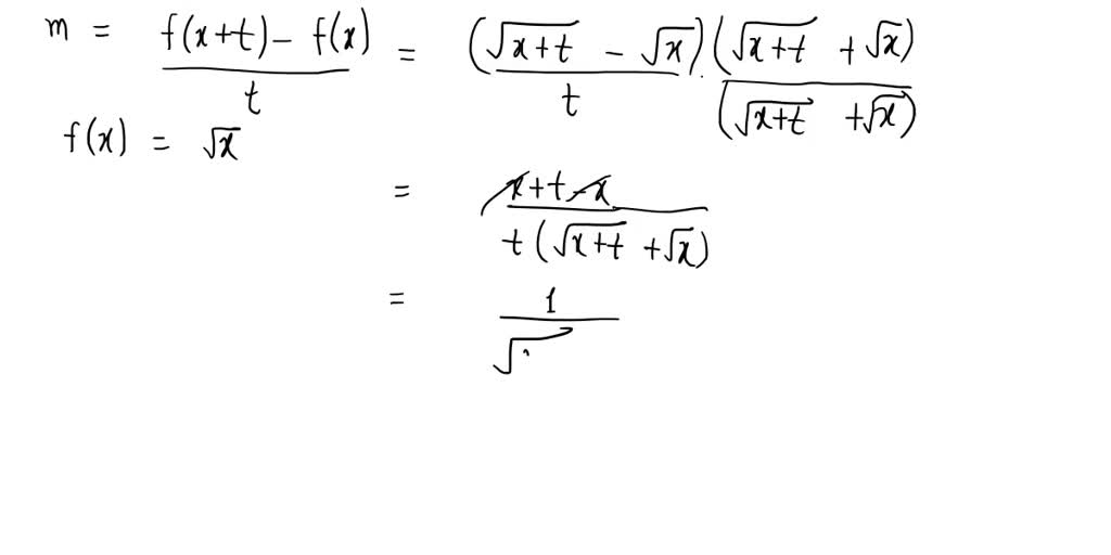 SOLVED: Use Fermat's method to find the subtangent to f(x) = Vx at ...