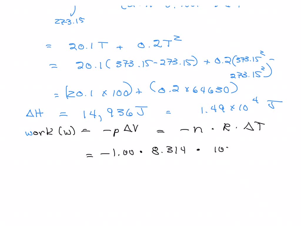SOLVED: The constant-pressure heat capacity of a sample of 1 00 mol of a perfect gas was found ...