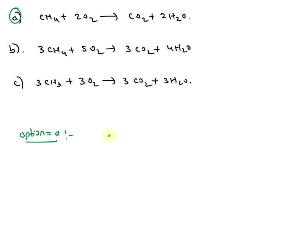 SOLVED: Which of the following balanced equations with the lowest whole ...
