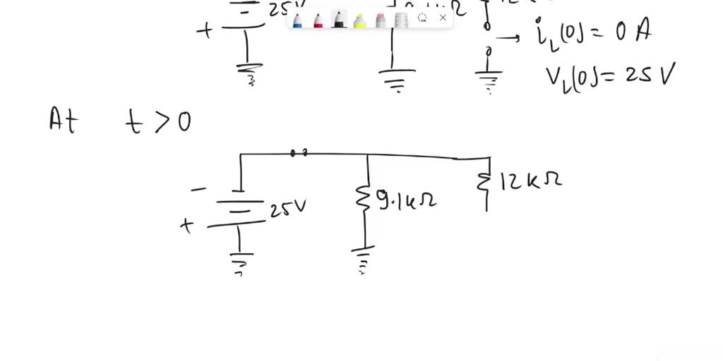 SOLVED: Problem 7. a) Write the mathematical expression for the current i and the voltage v when ...