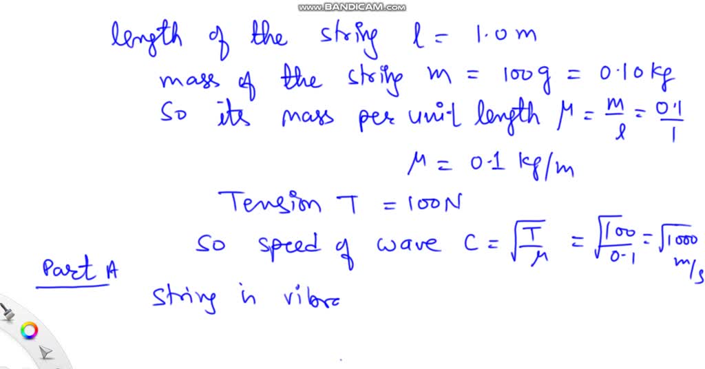 SOLVED: 'Consider a string of length 1.0 meter; fixed at both ends ...