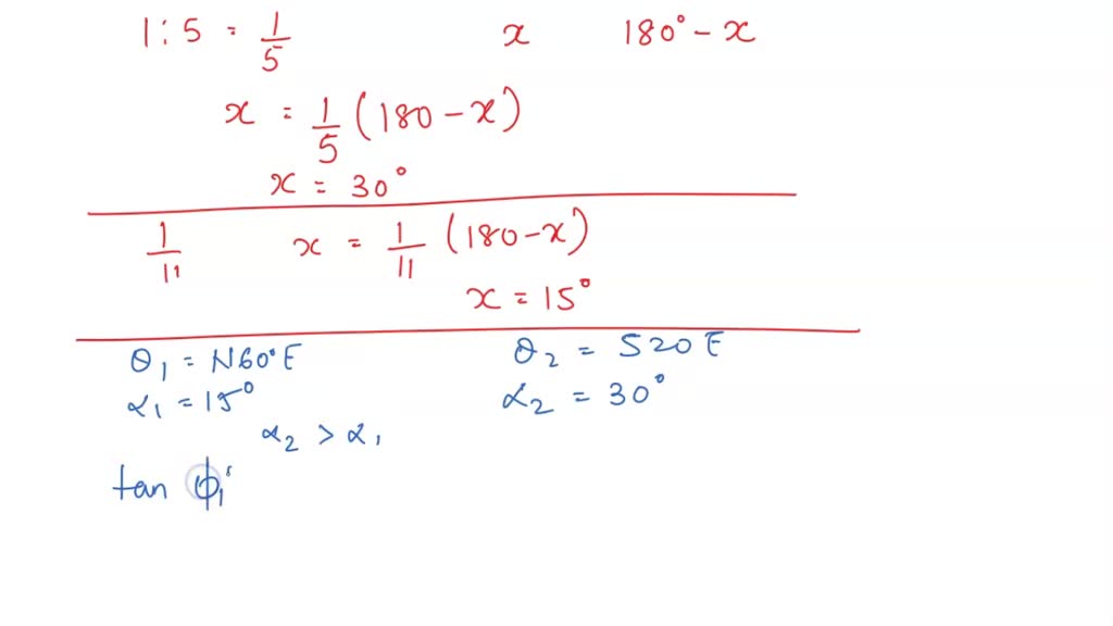 SOLVED: The apparent dips were recorded in a sandstone quarry as 1:5 ...